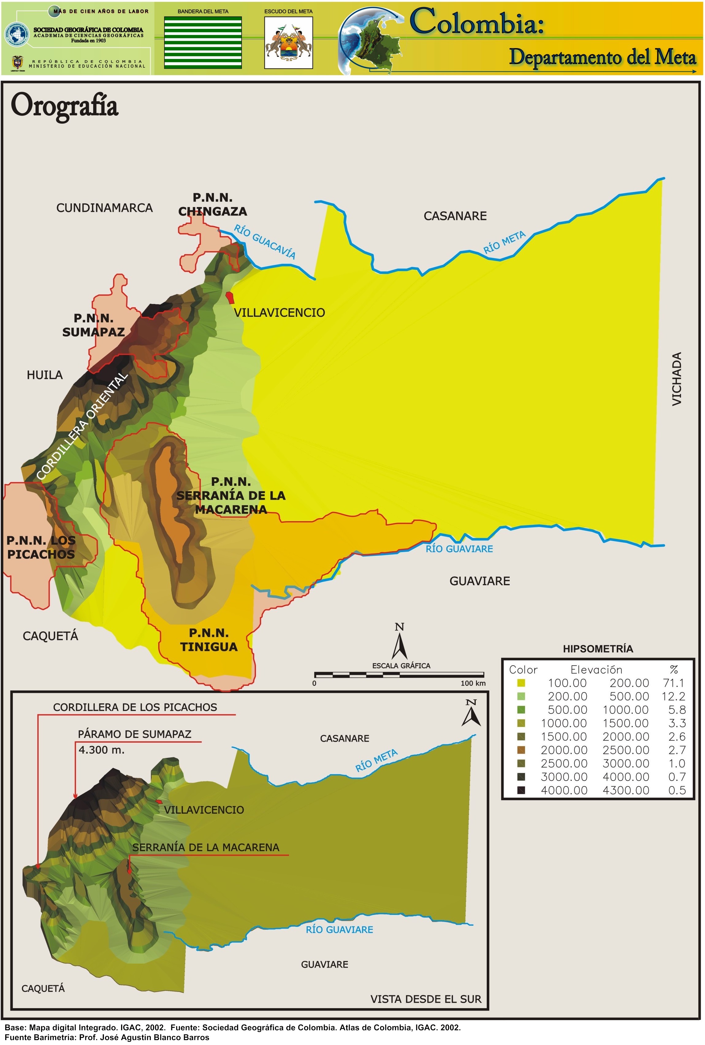 Relieve Del Meta Mapa Tipos De Relieve | Images and Photos finder